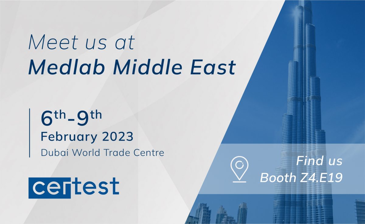 MEDLAB MIDDLE EAST, DUBAI 2023 - Certest Biotec - Raw Materials ...
